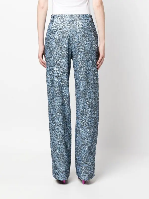 Zadig&Voltaire Sequin-embellished Straight-leg Trousers