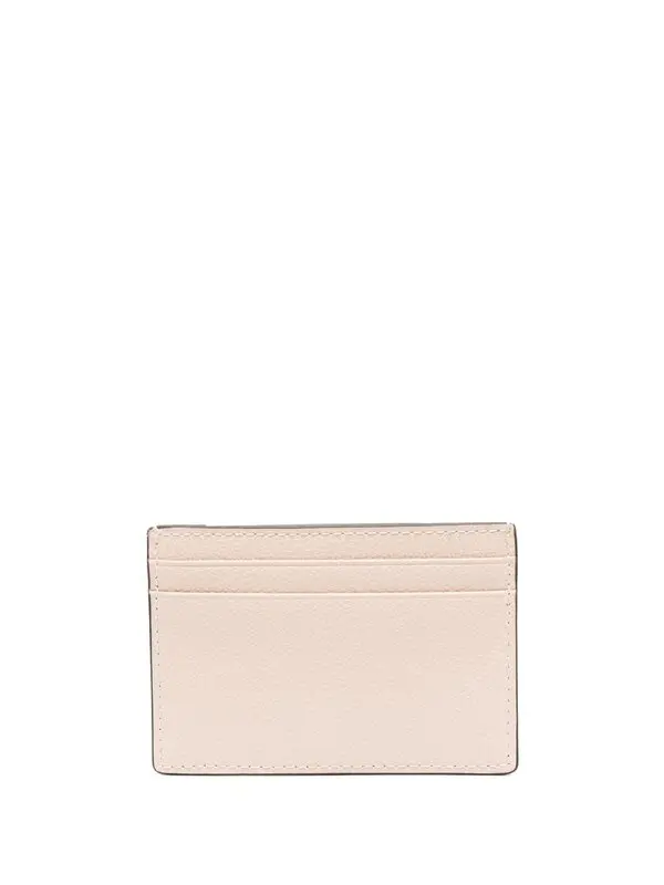 Furla Leather Logo Lettering Cardholder - Neutrals