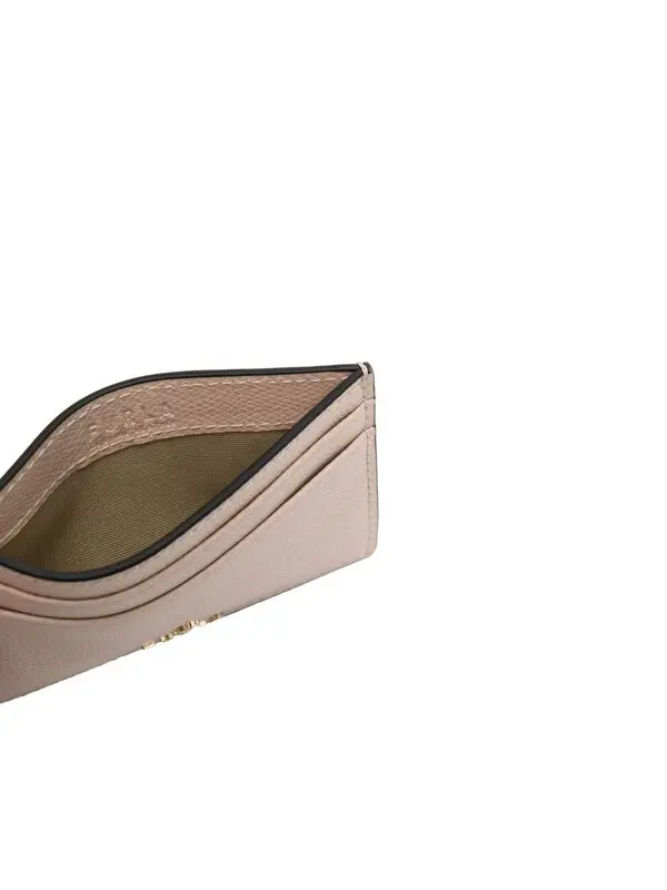 Furla Leather Logo Lettering Cardholder - Neutrals