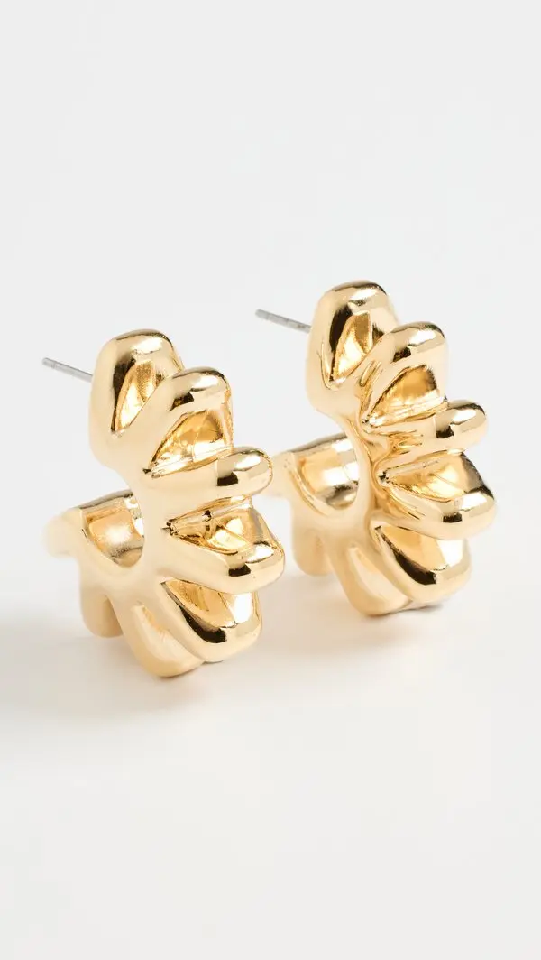 Brinker & Eliza Gear Hoop Earrings