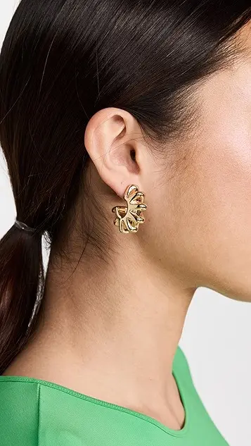Brinker & Eliza Gear Hoop Earrings