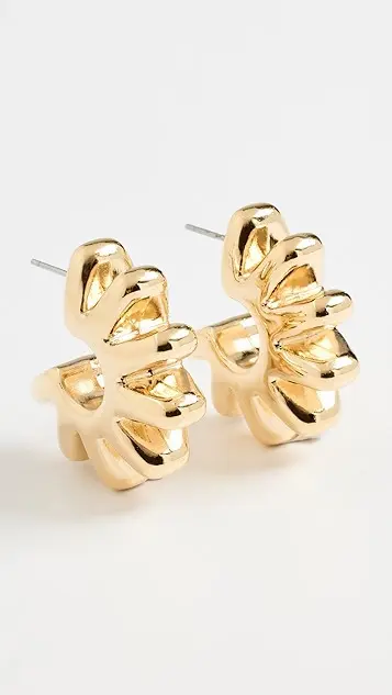 Brinker & Eliza Gear Hoop Earrings