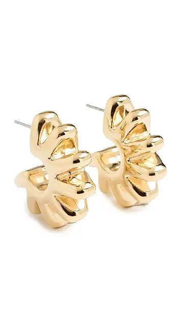 Brinker & Eliza Gear Hoop Earrings