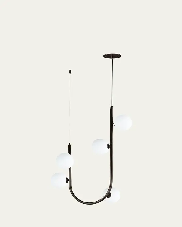 Studio M Nina Magon Design From Contour 5-light Cord Hung Pendant 3000k - Brushed Bronze