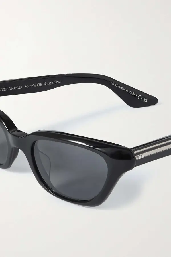 Oliver Spencer Khaite Cat-eye Acetate And Gold-tone Sunglasses