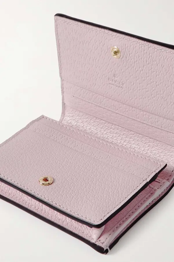 Gucci Ophidia Canvas-jacquard Trimmed Textured-leather Wallet
