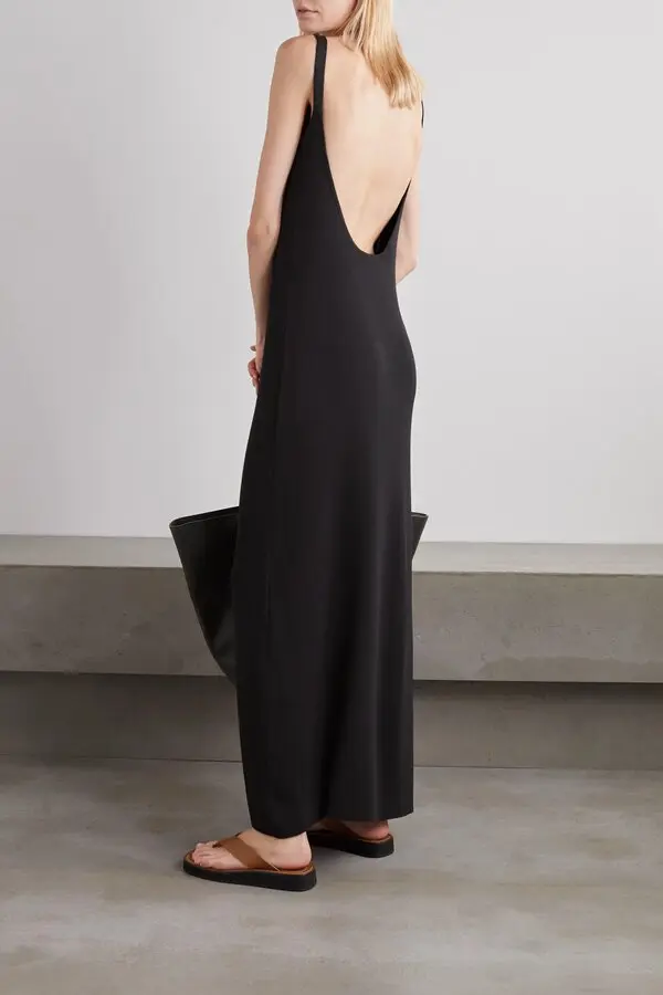 Matteau Open-back Stretch-knit Maxi Dress