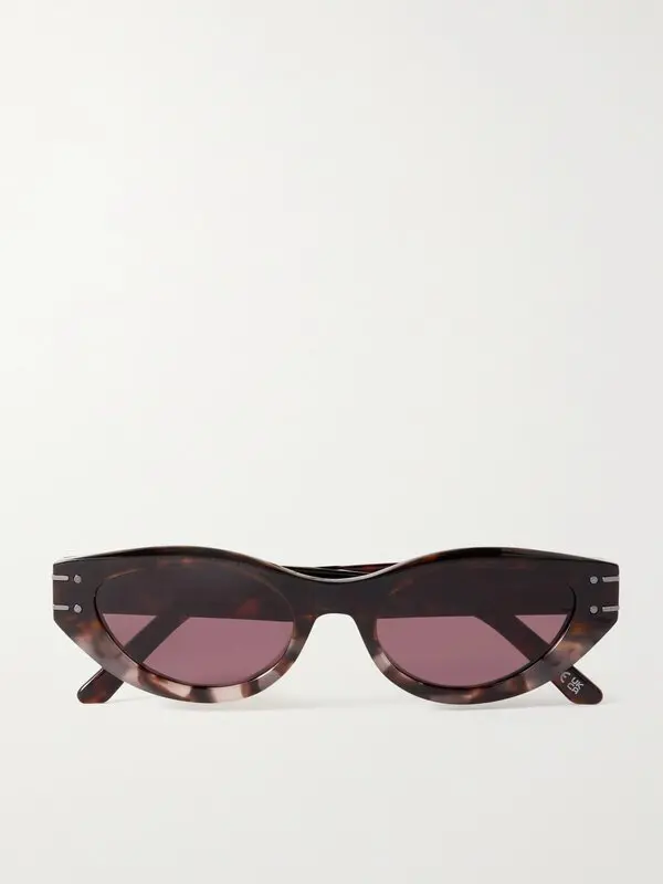 Dior Diorsignature B5i Oval-frame Sunglasses - Brown