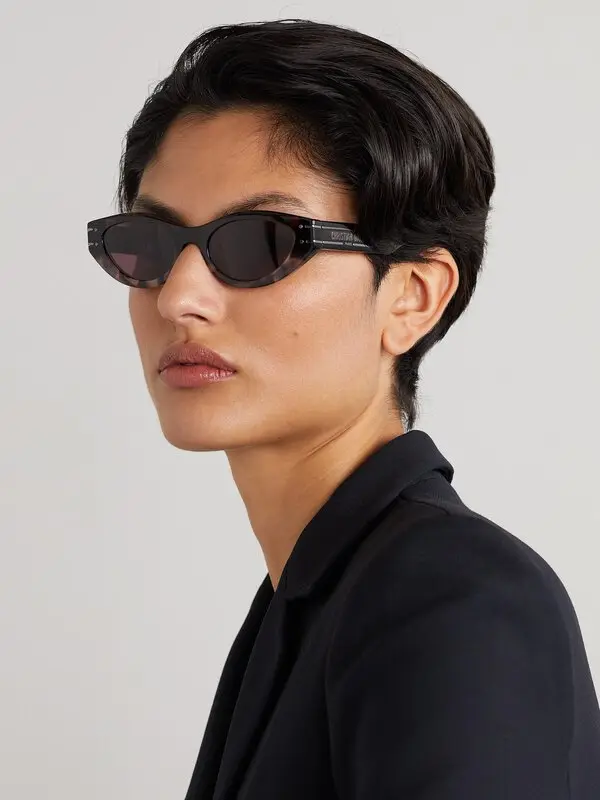 Dior Diorsignature B5i Oval-frame Sunglasses - Brown