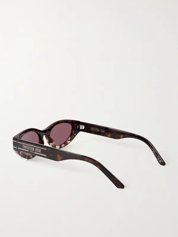 Dior Diorsignature B5i Oval-frame Sunglasses - Brown