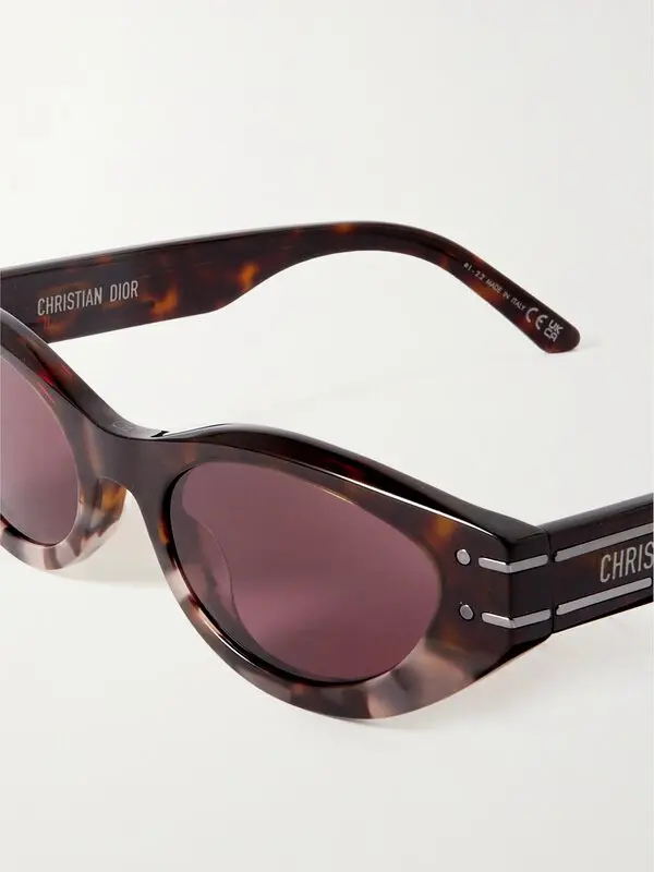 Dior Diorsignature B5i Oval-frame Sunglasses - Brown