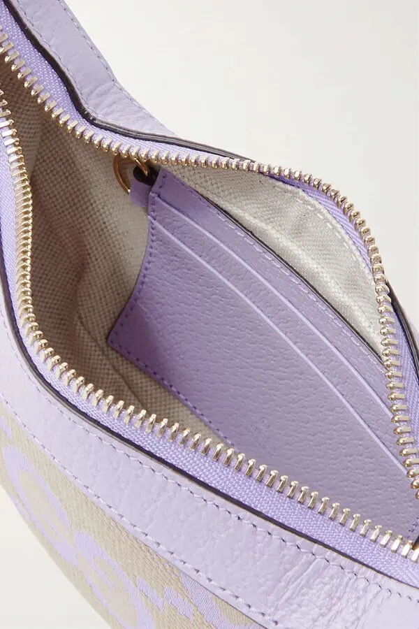 Gucci Ophidia Mini Textured-leather Trimmed Canvas-jacquard Shoulder Bag