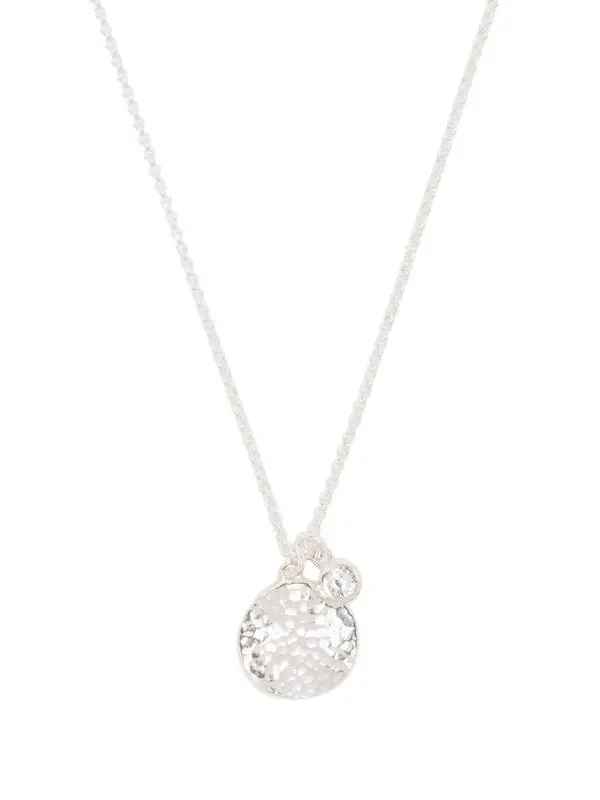 DOWER AND HALL White Topaz Pendant Necklace - Silver