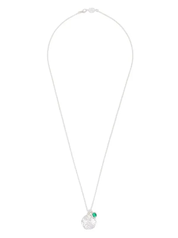 DOWER & HALL Green Garnet Pendant Necklace