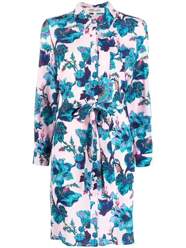 Diane Von Furstenberg Floral-print Midi Dress - Pink
