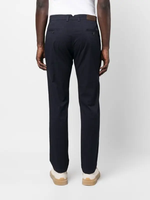 Paul & Shark Keyring-detail Straight-leg Chinos - Blue