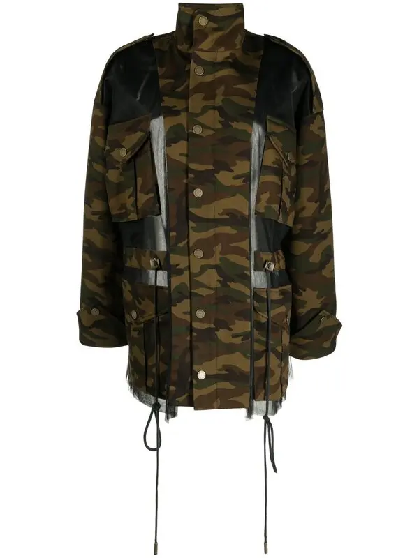 Monse Deconstructed Camouflage Jacket