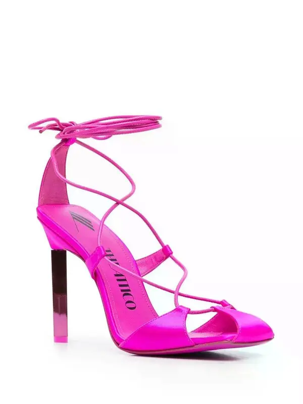 Attico Adele 105mm Sandals - Pink