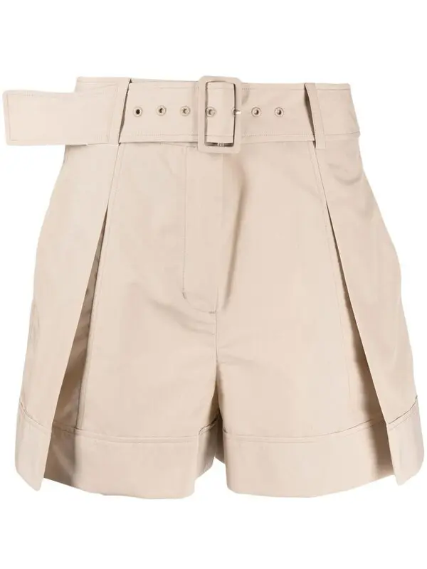 3.1 Phillip Lim Pleated Belted Shorts