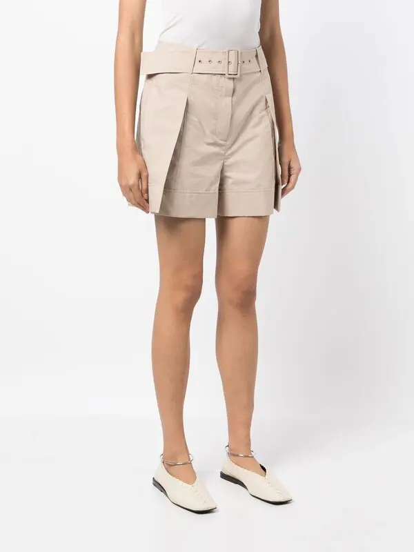 3.1 Phillip Lim Pleated Belted Shorts