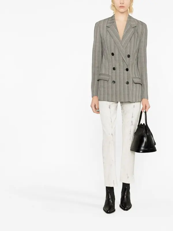 Isabel Marant Sheril Double-breasted Blazer - Grey