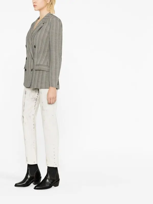 Isabel Marant Sheril Double-breasted Blazer - Grey