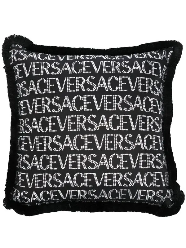 Versace Allover Cushion - Black