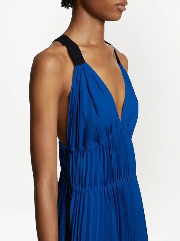 Proenza Schouler White Label Pleated Tank Midi Dress - Blue
