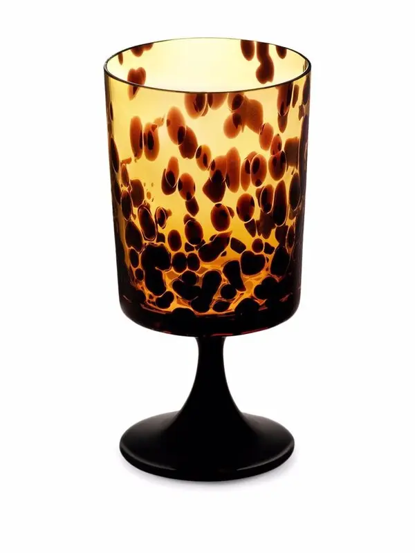 Dolce & Gabbana Leopard-effect Wine Glass