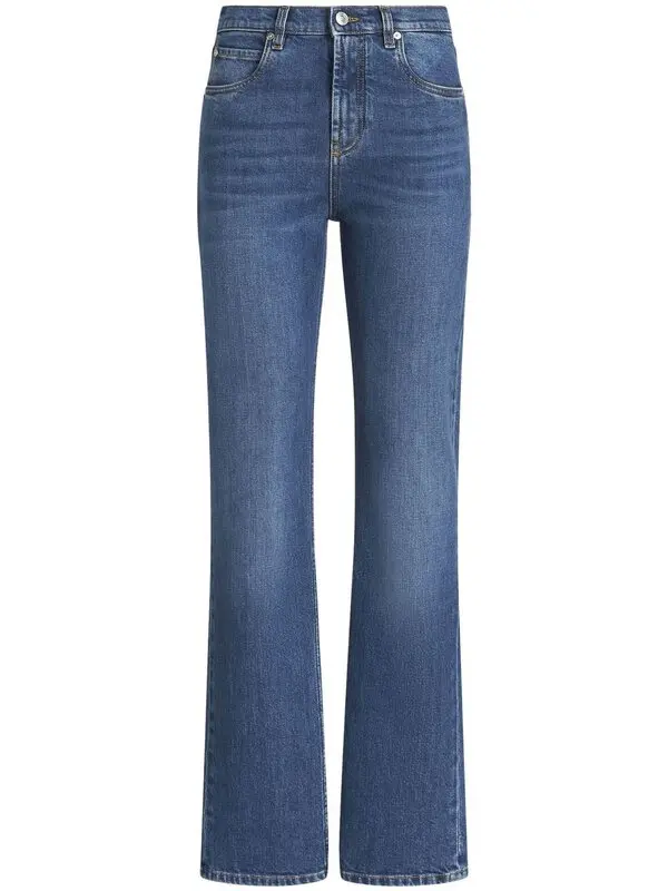 Etro Logo-appliqué Straight-leg Jeans