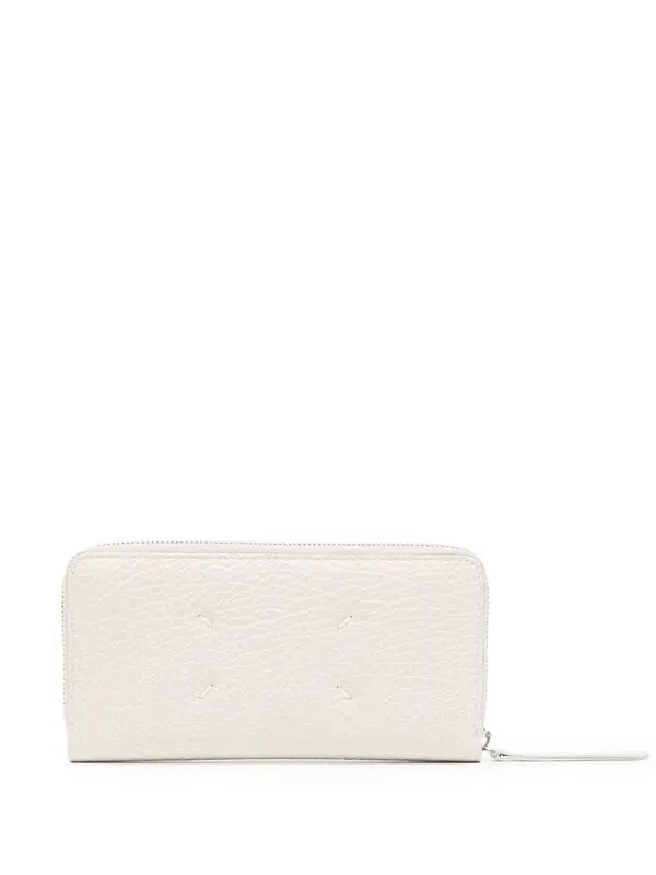 MAISON MARGIELA Four-stitch Zip-around Wallet - White