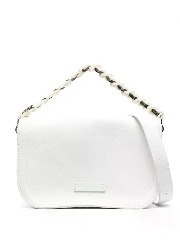 Fabiana Filippi Handbag With Chain Detail - Neutrals