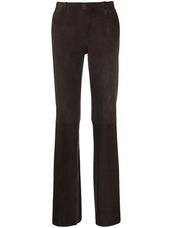 Stouls Flared Suede Trousers