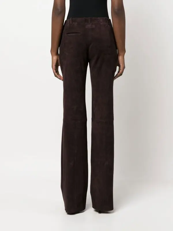 Stouls Flared Suede Trousers