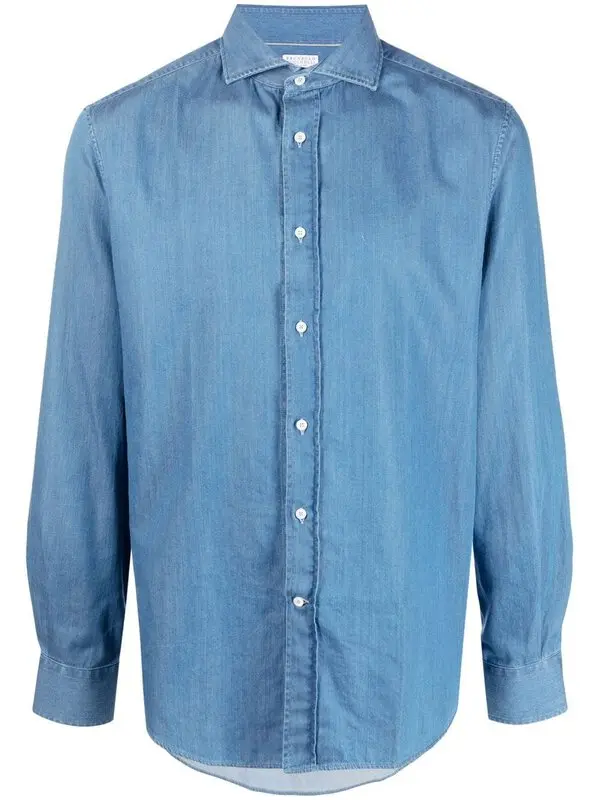 Brunello Cucinelli Buttoned Shirt - Blue