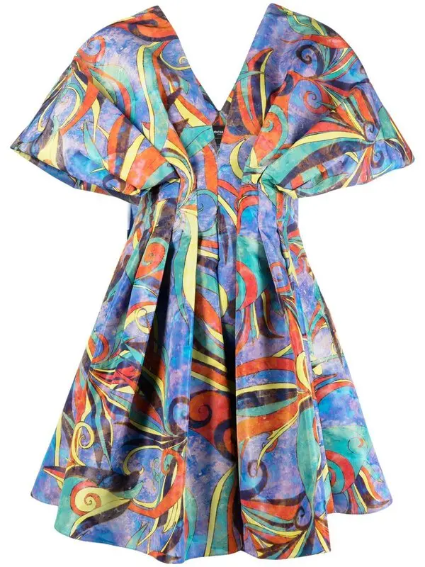 Rochas Pleated Minidress