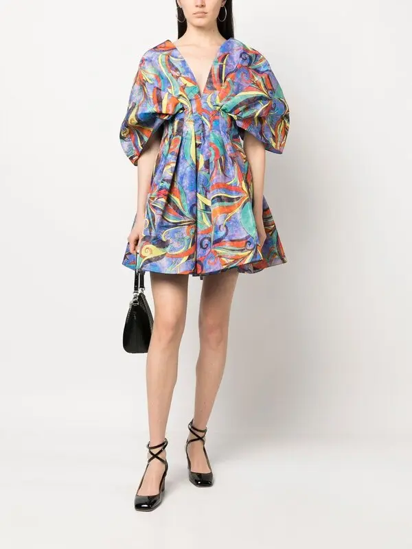 Rochas Pleated Minidress