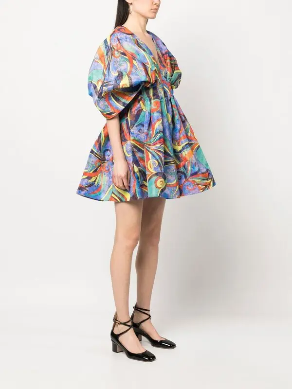 Rochas Pleated Minidress
