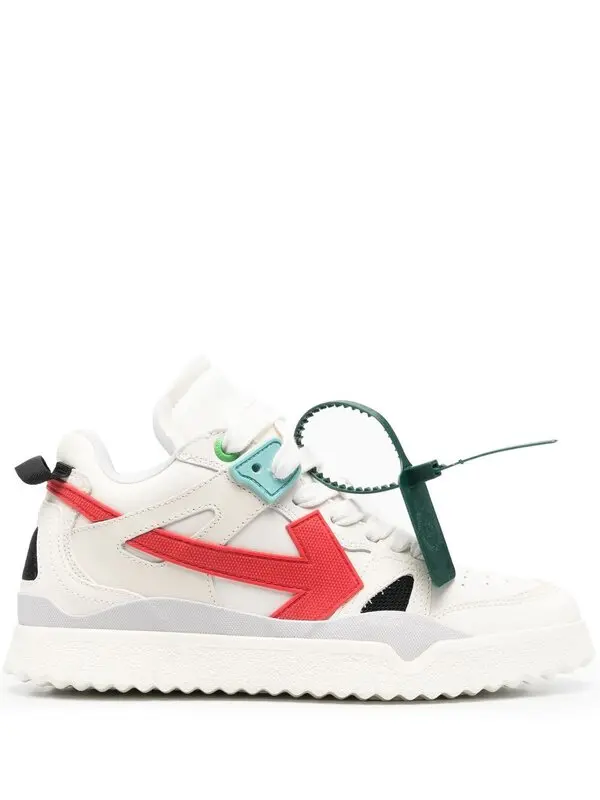 Off-White Mid Top Sponge Sneakers - White
