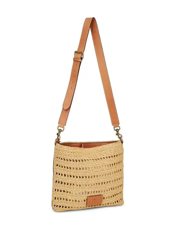 Etro Braided-detail Crossbody Bag - Brown