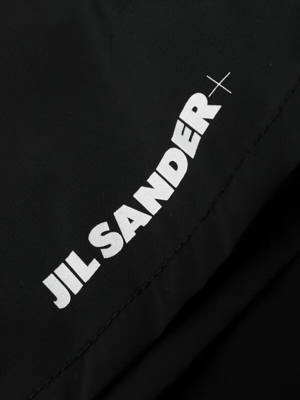 JIL SANDER Embroidered-logo Swim Shorts - Black