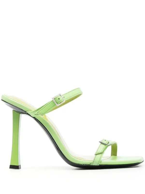 By Far Flick 90mm Sandals - Green