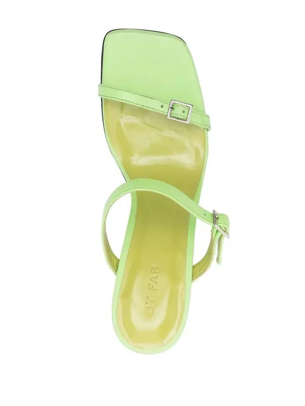 By Far Flick 90mm Sandals - Green