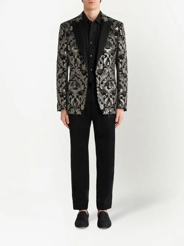 Etro Bead-embellished Single-breasted Blazer