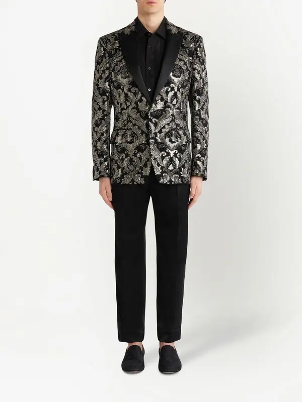 Etro Bead-embellished Single-breasted Blazer