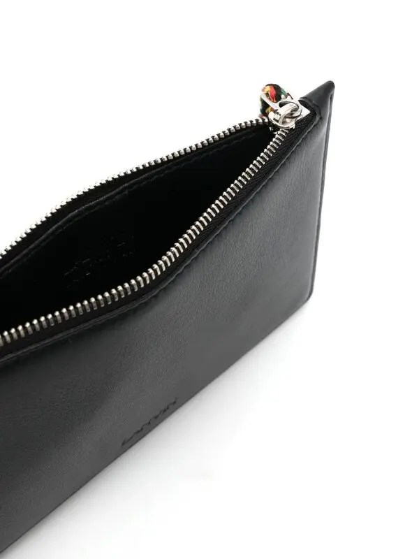 LANVIN Logo Debossed Leather Clutch