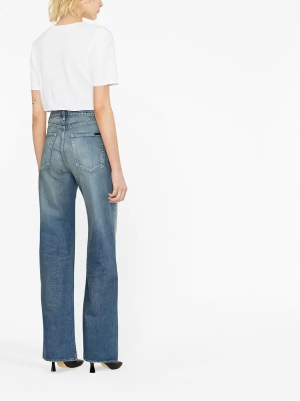 Saint Laurent High-waisted Bootcut Jeans