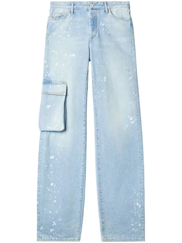 Off-White Toybox Wide-leg Jeans - Blue