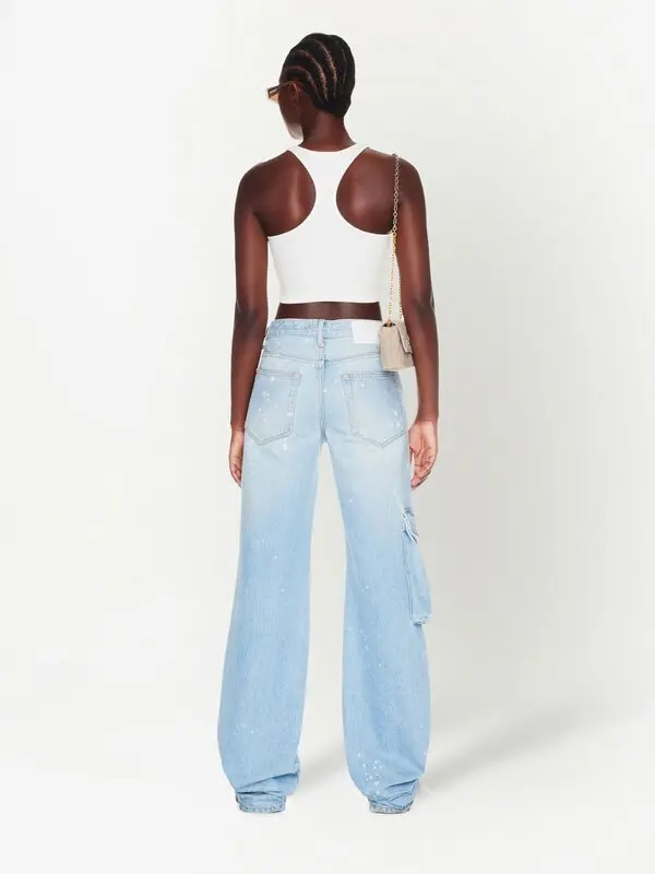 Off-White Toybox Wide-leg Jeans - Blue