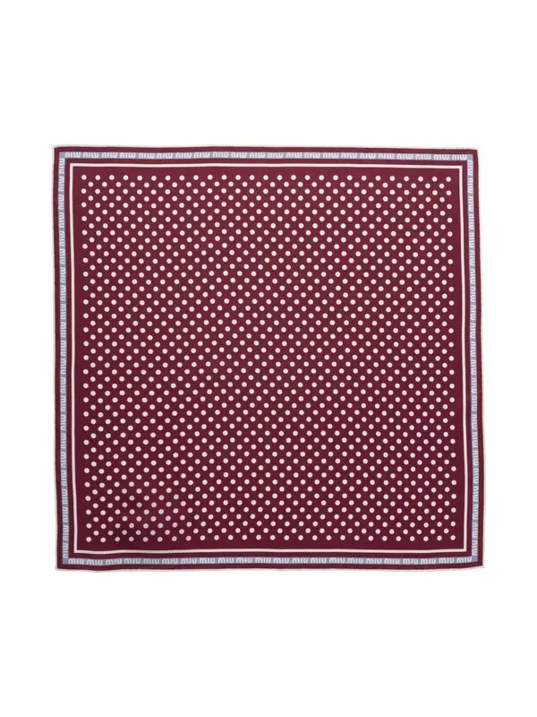Miu Miu Silk Polka Dot-print Scarf
